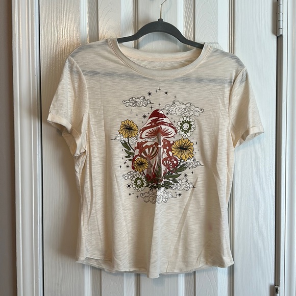 No Boundaries | Tops | No Boundaries Sheer Mushroom Tee Nwt | Poshmark